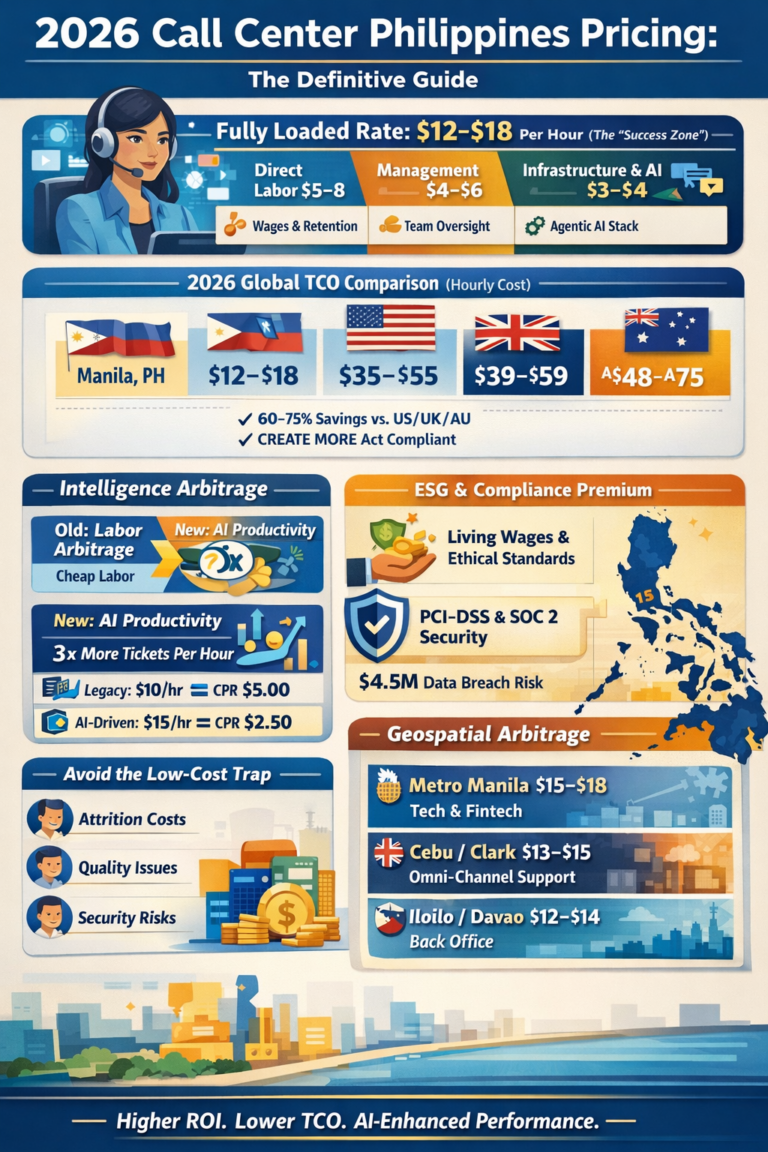 2026 Call Center Philippines Pricing: Fully Loaded Rates & Global ...